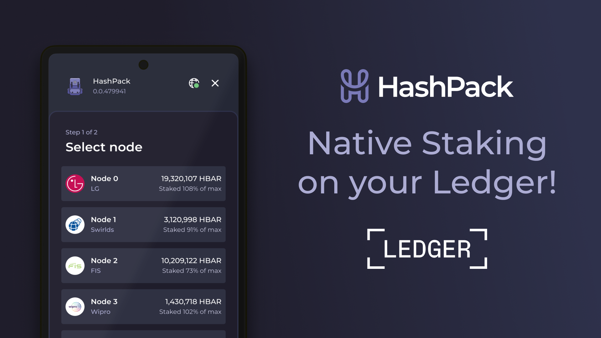 How to enable Hedera native staking on your Ledger device with HashPack